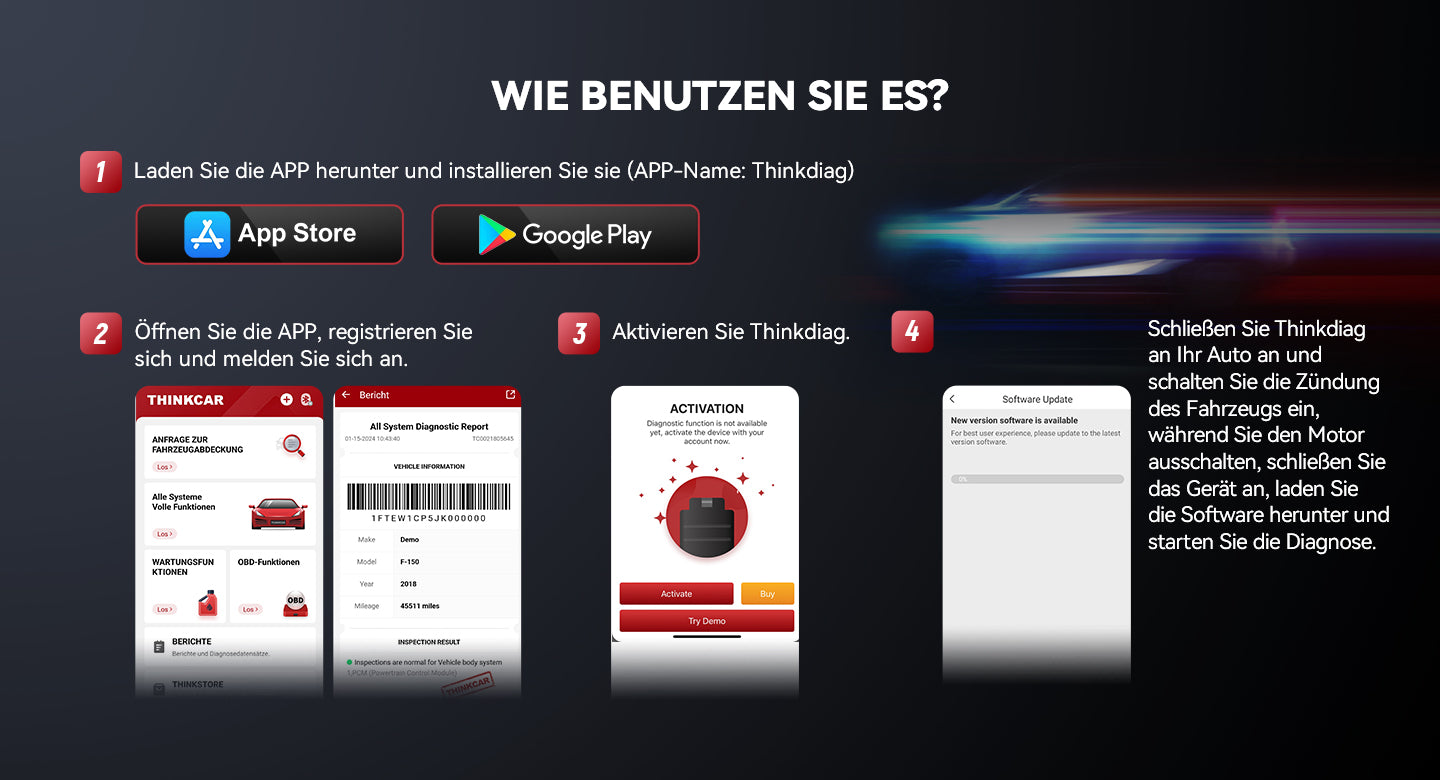 THINKDIAG 2 OBD2 Diagnosegerät Bluetooth 5.0 mit CAN-FD